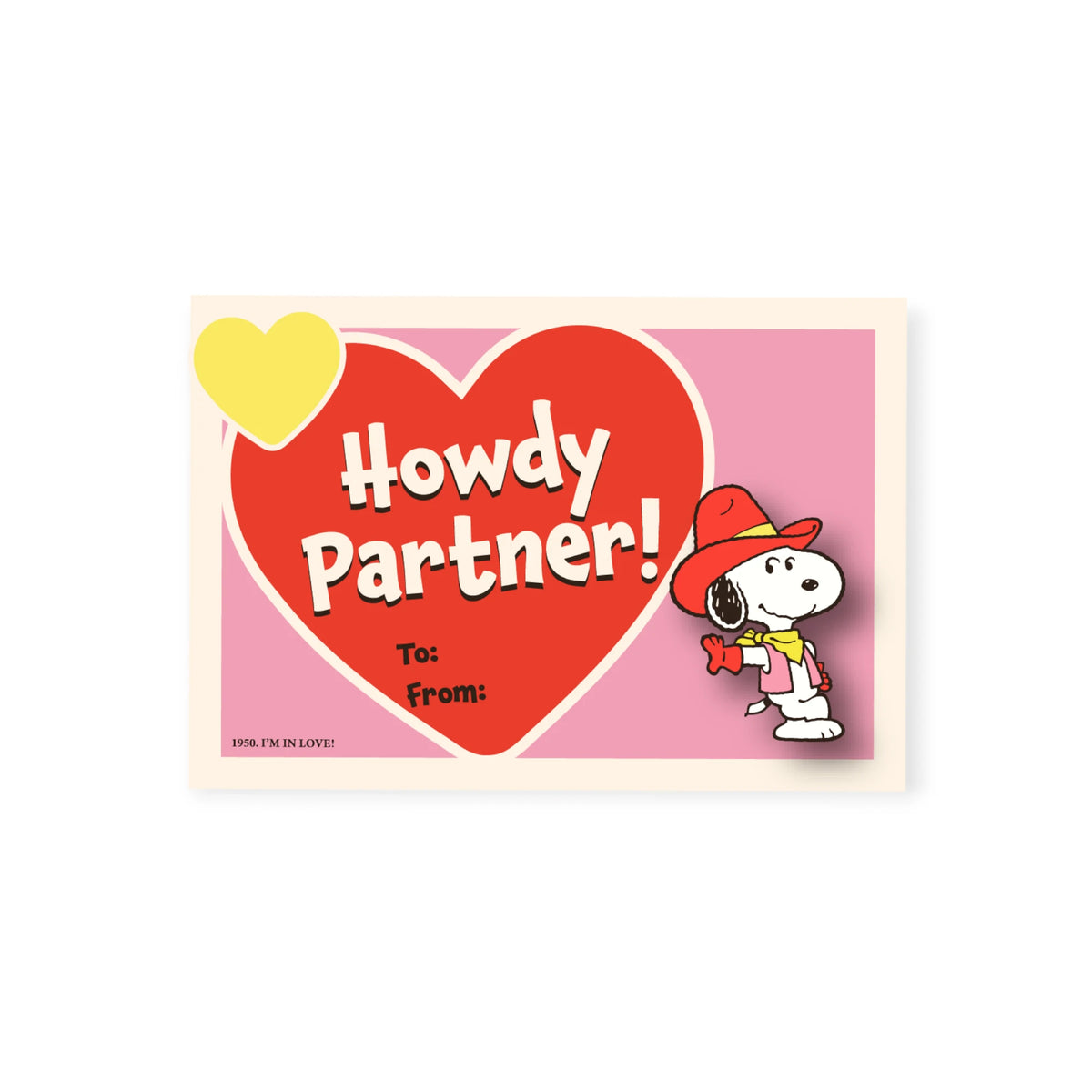 Snoopy Howdy Partner Card & Pin - Gift Set – Blink Box